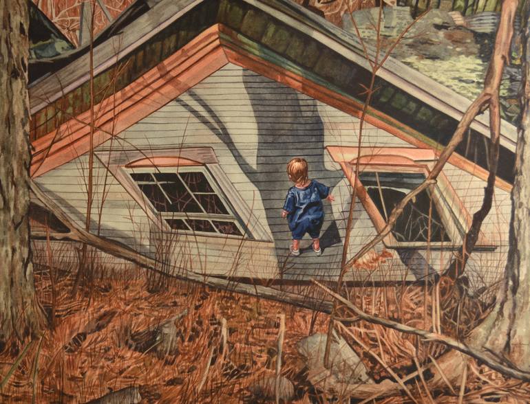 Collapsed Painting by Valerie Patterson | Saatchi Art