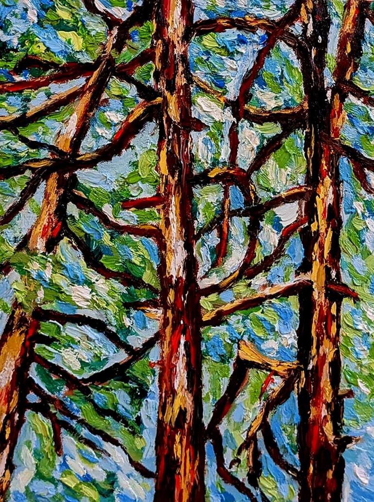 Tree Patterns Painting by Susan Ross | Saatchi Art