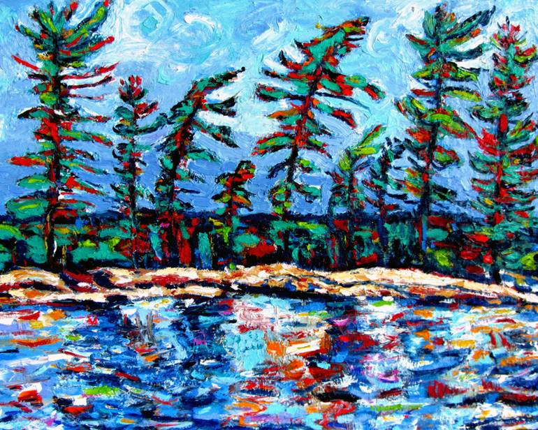 Drag Lake Painting by Susan Ross | Saatchi Art