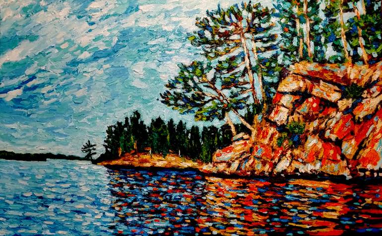 Lake of Bays Painting by Susan Ross | Saatchi Art