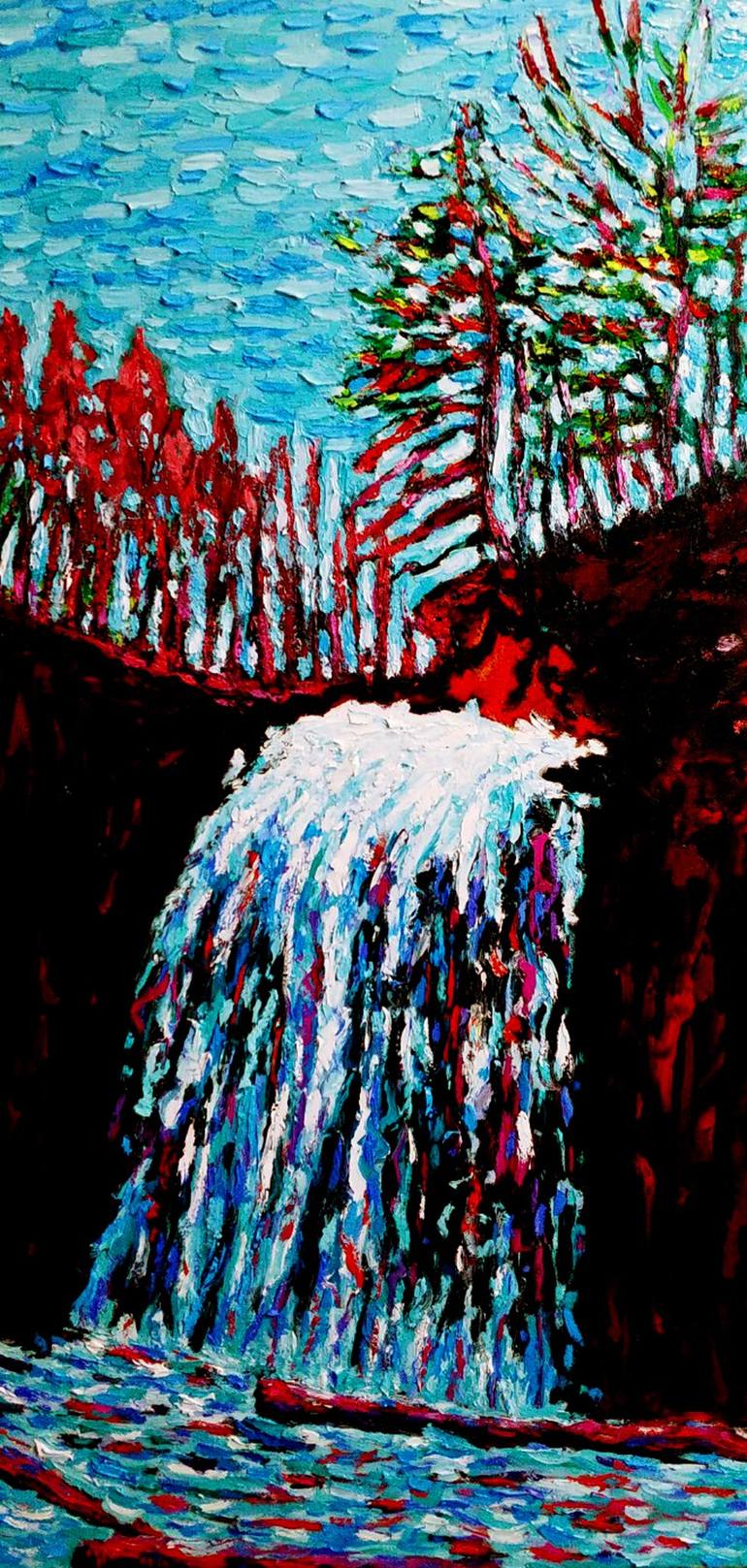 Tiffany Falls Painting by Susan Ross | Saatchi Art