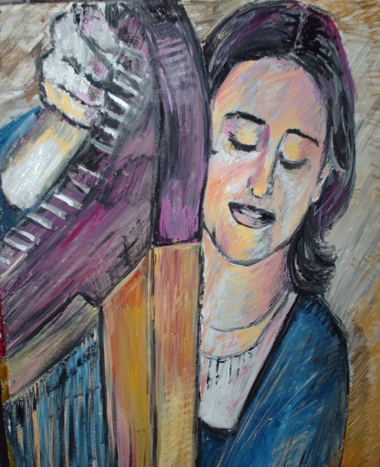 Arpa celtica Painting by Donata Romagnoli | Saatchi Art