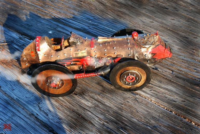 OLD RACE CAR Sculpture by JING BAO | Saatchi Art