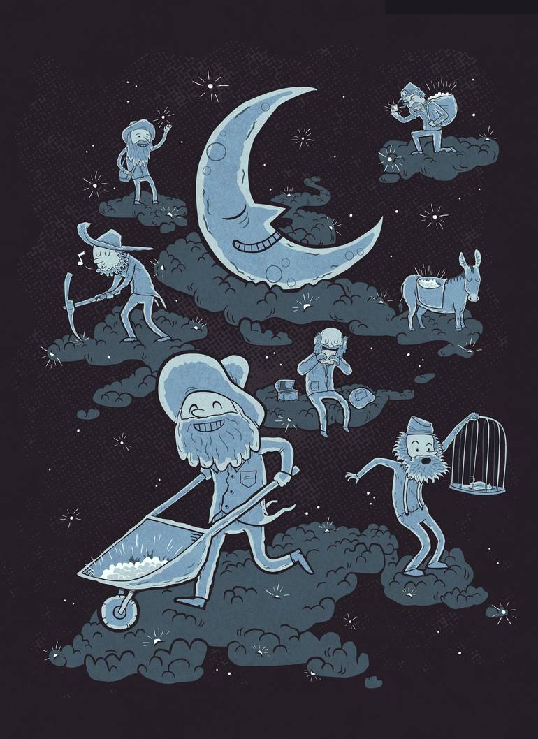 Star Miners Mixed Media by Derek Sullivan | Saatchi Art