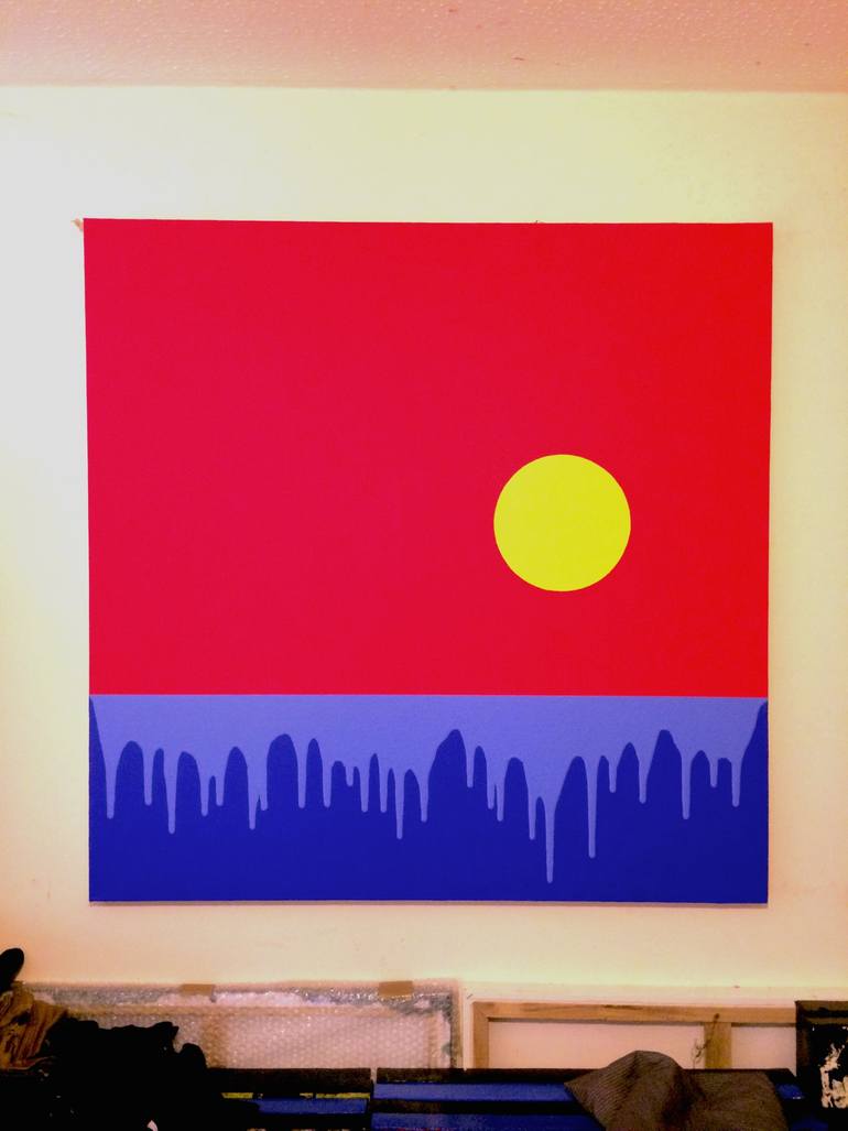SUN-SETTING Painting by grade one | Saatchi Art