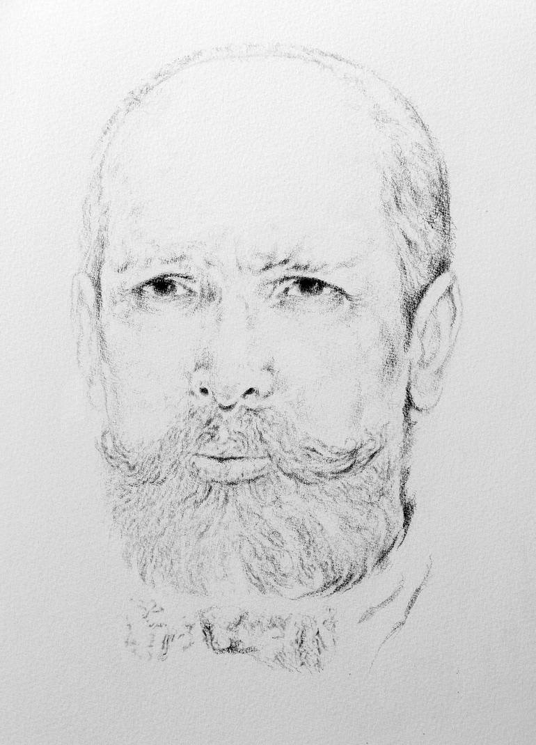 Portrait of Pyotr Stolypin [SOLD] Drawing by Olga Akasi | Saatchi Art