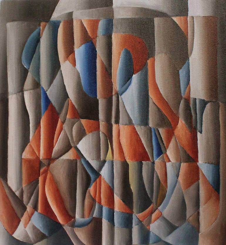 Deconstruction of a Portrait no 2 Painting by Steven Thomas Higgins ...