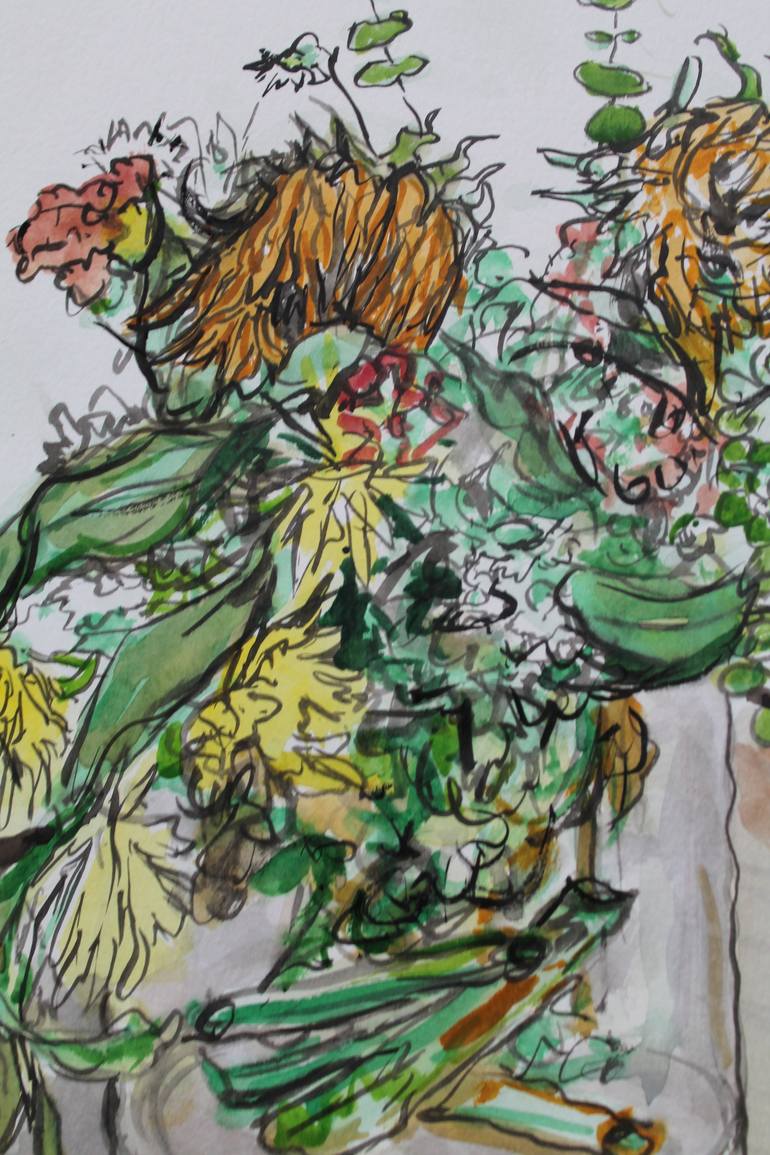 Dead Flowers #3 Painting by Steven Thomas Higgins | Saatchi Art