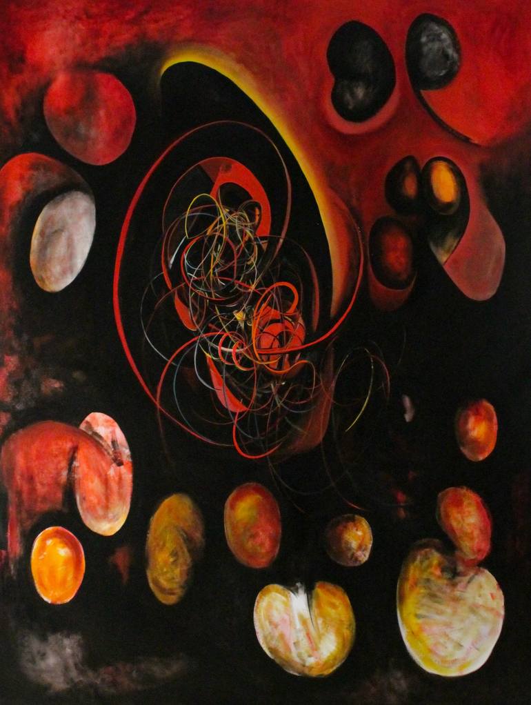 Praying Shapes Painting by Steven Thomas Higgins | Saatchi Art