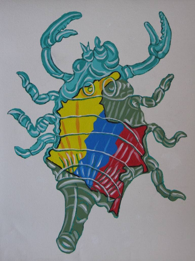 1516 Colombiavirus Painting by Felipe Cortes Clopatofsky | Saatchi Art