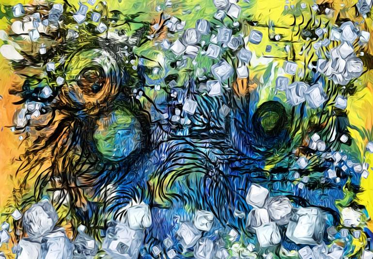 Cubed Consciousness Printmaking by Val Resh | Saatchi Art