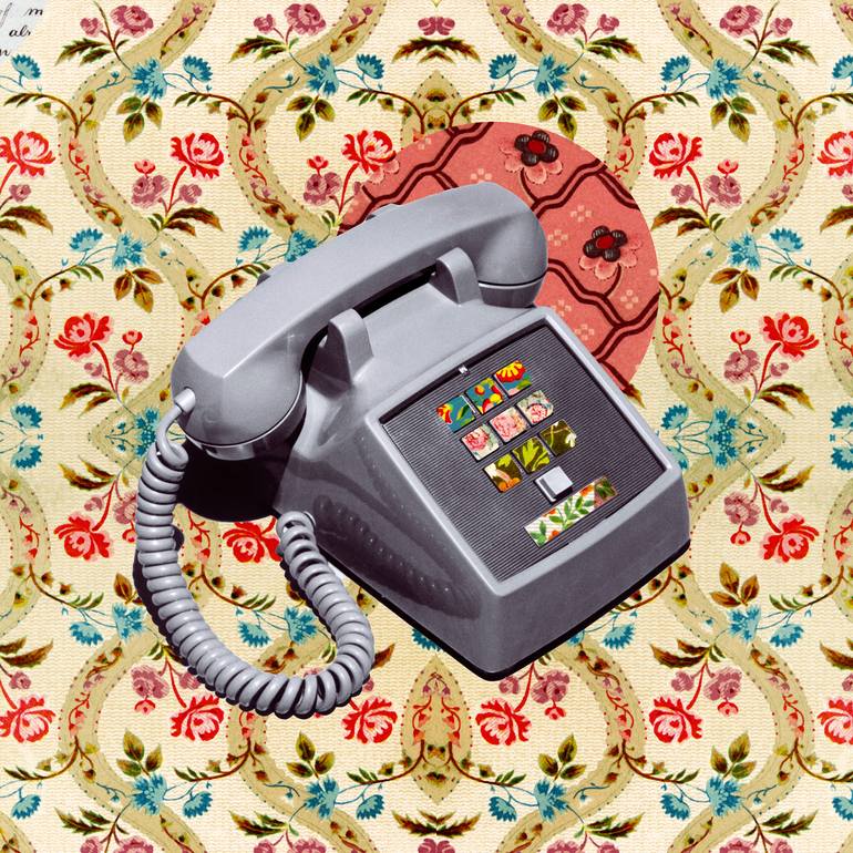 Telephone Collage by Oleg Borodin | Saatchi Art
