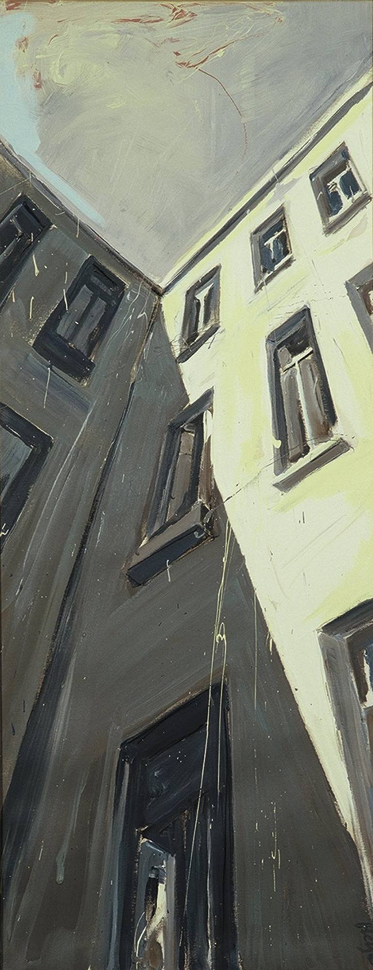 Moabiter Himmel Painting by Helge Windisch | Saatchi Art