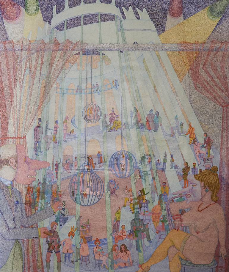 Circus of Life Painting by Peter Hurn | Saatchi Art