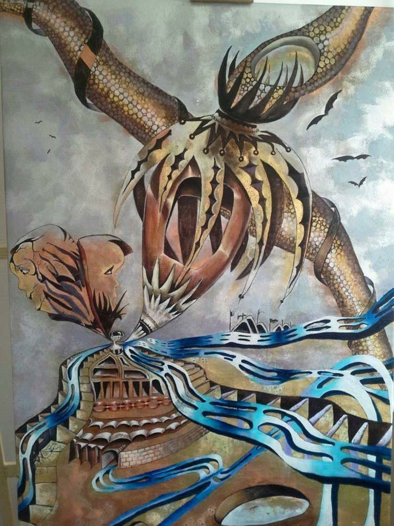 The sand watch Painting by Erol YıLdıRıM | Saatchi Art