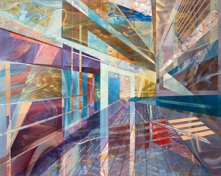 Seafoam & Honeysuckle Painting by Ben Boothby | Saatchi Art