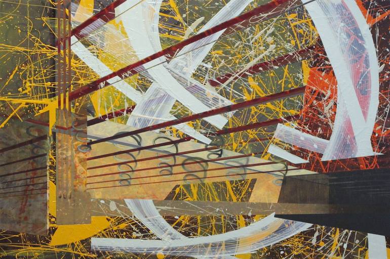 Trumpet Oil & Beatles Records Painting by Ben Boothby | Saatchi Art