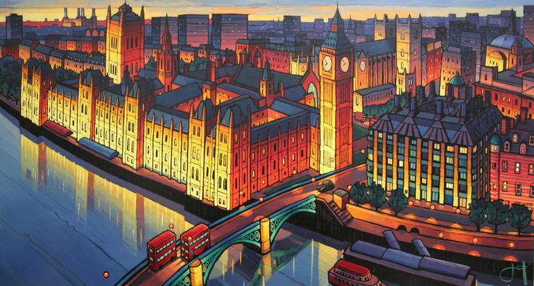 Westminster Painting by Jim Edwards | Saatchi Art