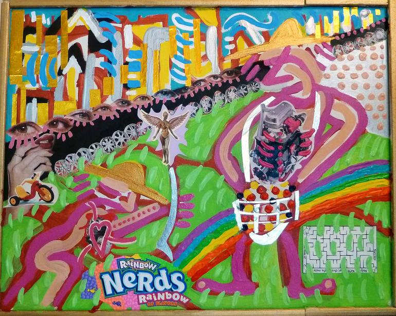 RainbowNerds Painting by Brian Treadwell | Saatchi Art