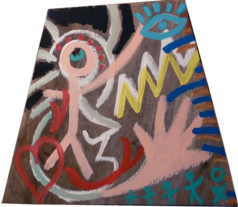 lightning strike Painting by Brian Treadwell | Saatchi Art