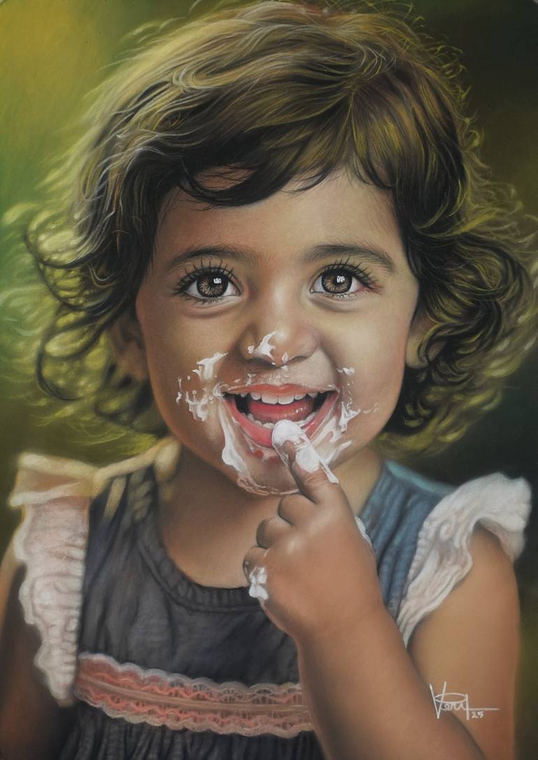 The Little Angel Drawing by Veri Apriyatno | Saatchi Art