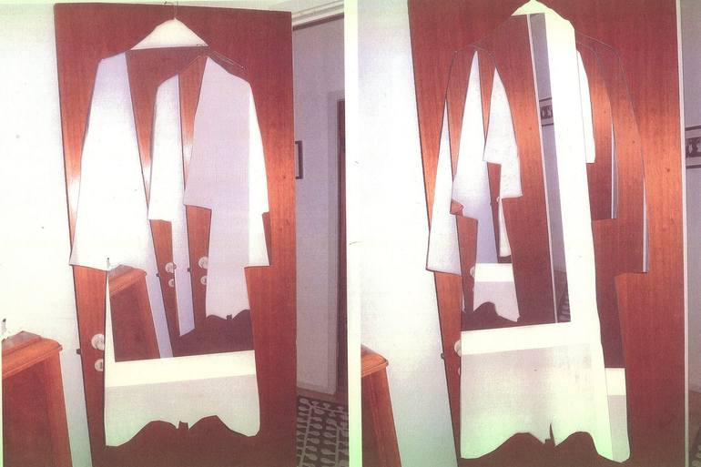 Dead Coat Office Collage by Laura Trzebuchowska | Saatchi Art