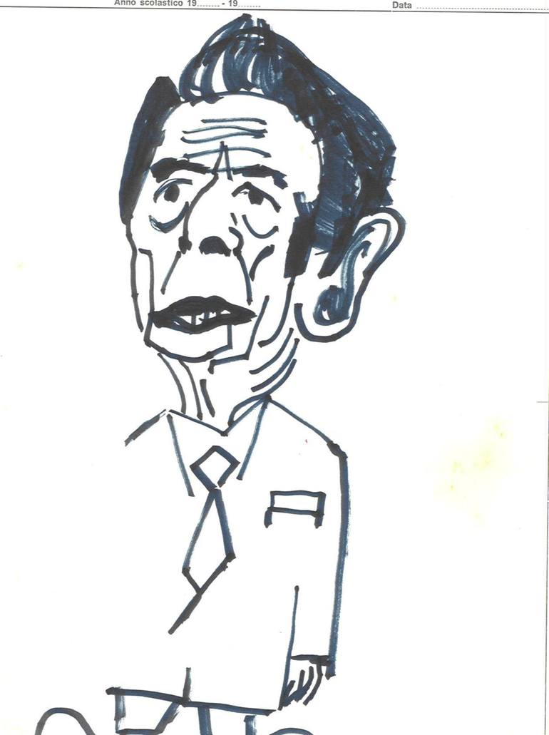RONALD REAGAN Drawing by Giuseppe Leo | Saatchi Art