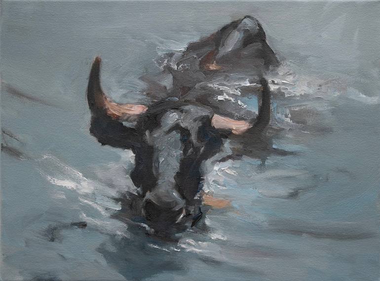 Hace Calor (study) Painting by Zil Hoque | Saatchi Art