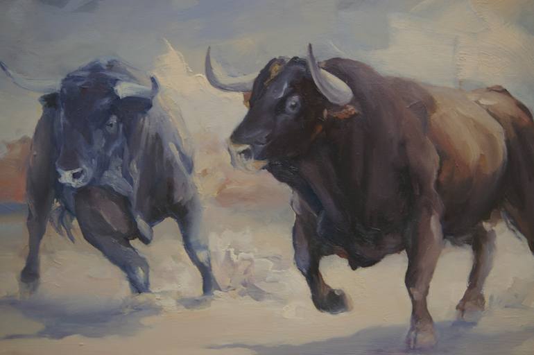 Lidians II Painting by Zil Hoque | Saatchi Art