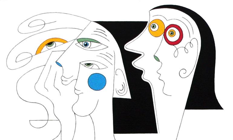 Contradiction Painting by Hildegarde Handsaeme | Saatchi Art