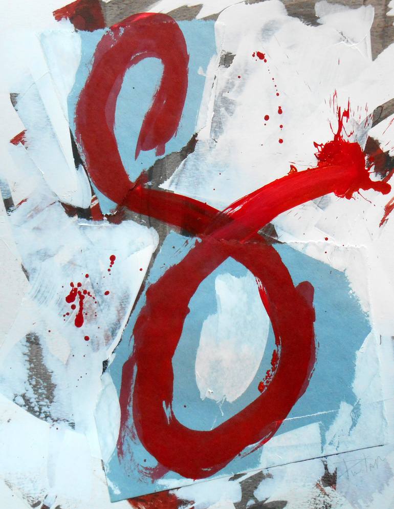 RED LETTER DAY Collage by Phil Taylor | Saatchi Art