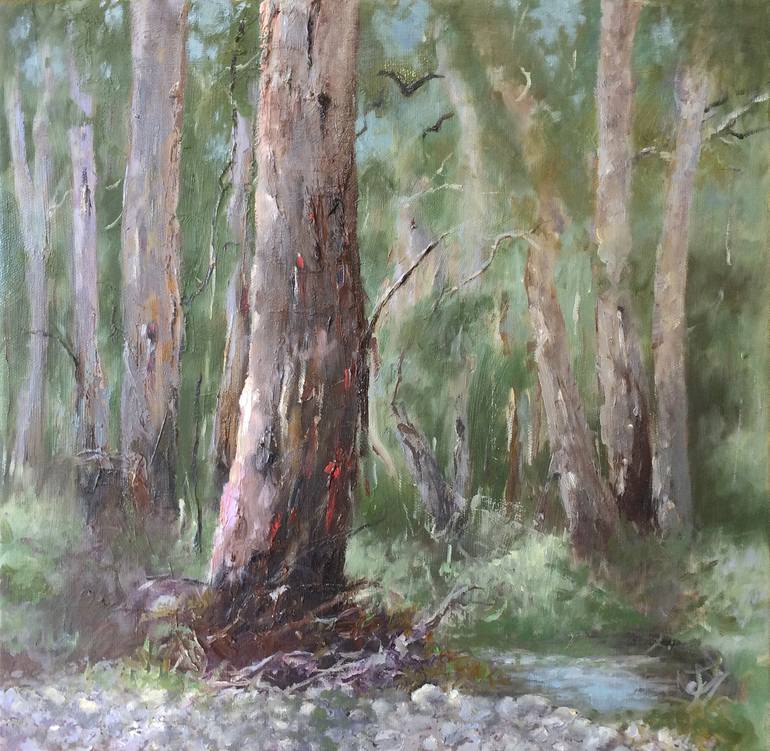Red Gums Painting by Janice Mills | Saatchi Art