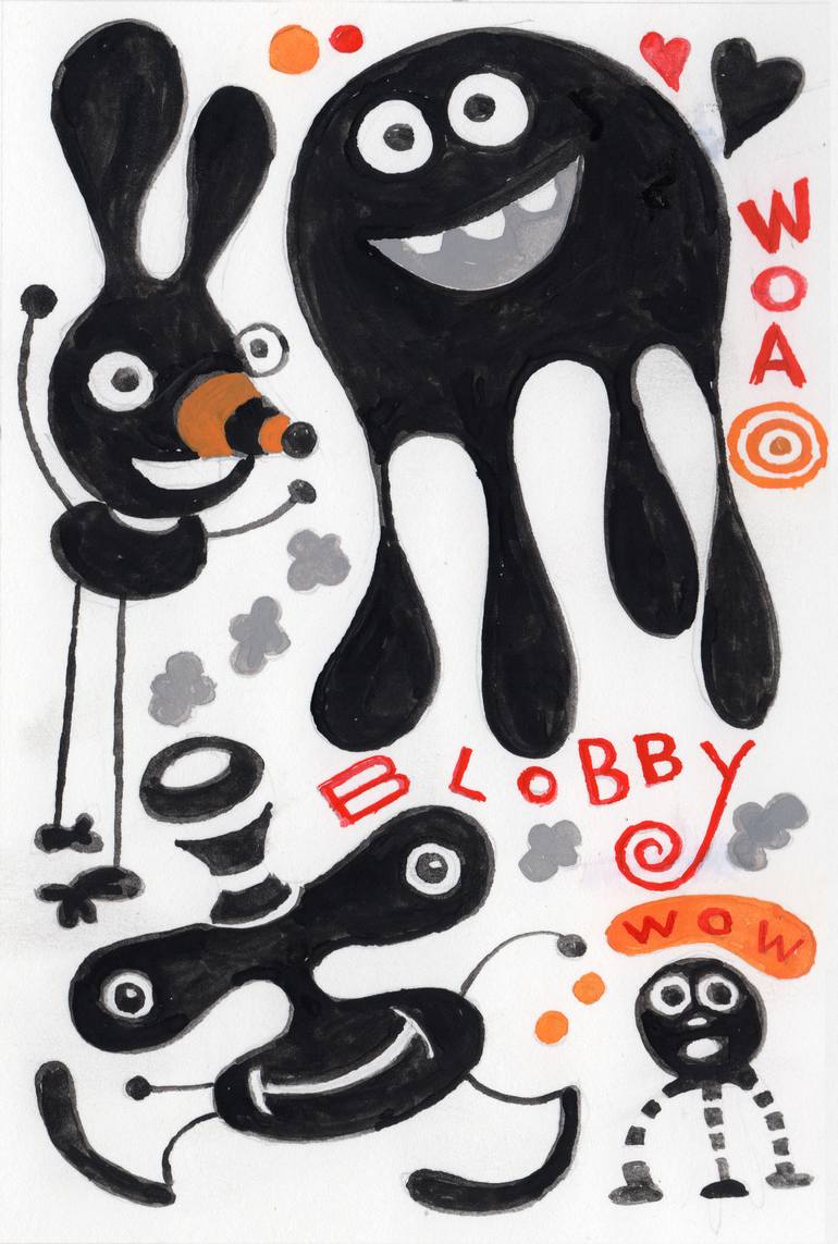 Blobby Painting by Paul Woods | Saatchi Art