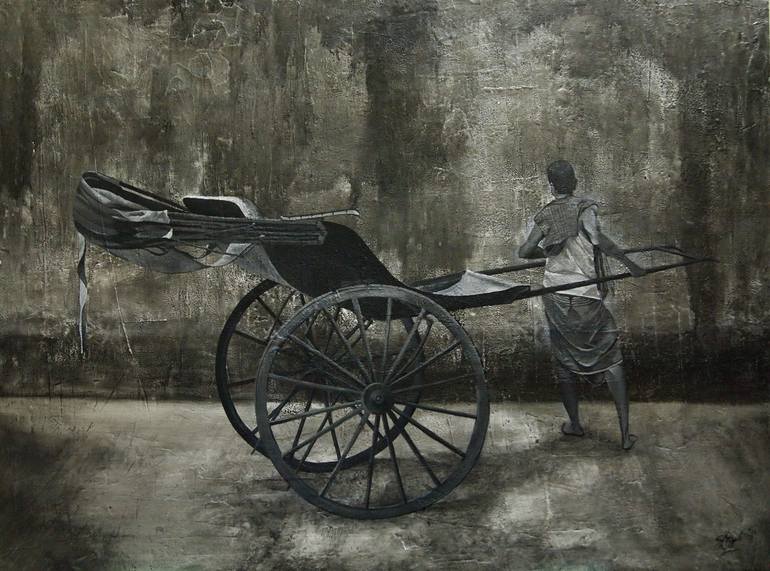 Turning Point Painting by Surajit Chatterjee | Saatchi Art
