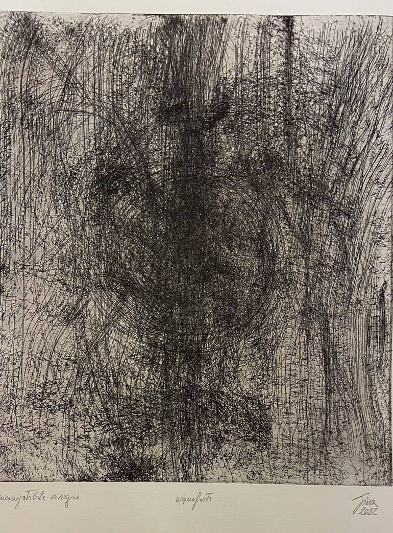 incompatible design / incompatibile disegno Printmaking by Giovanni ...