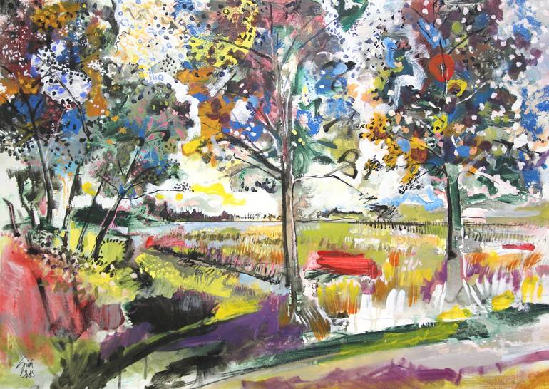 Dutch landscape Painting by Giovanni Gabassi | Saatchi Art