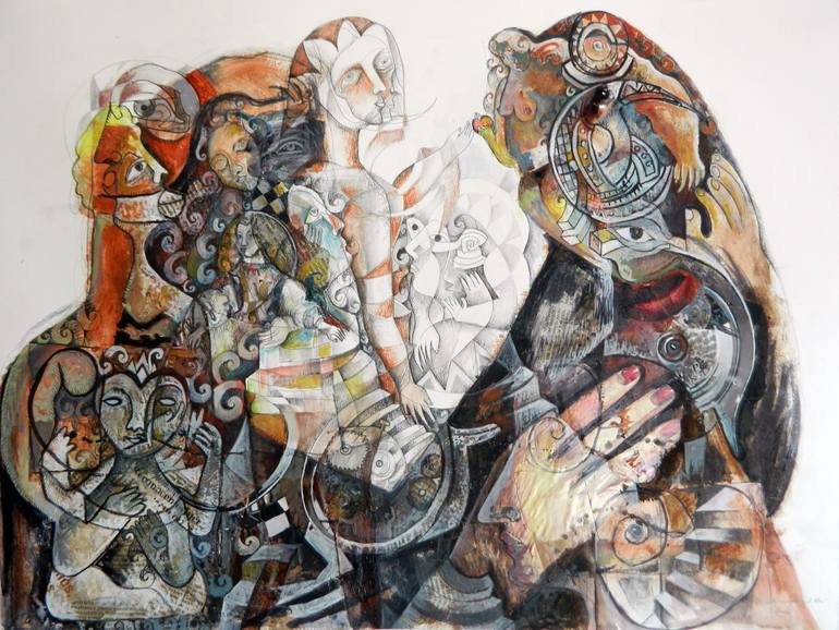 De este mundo y otro (II). Serie La Ceguera. Drawing by Felipe Alarcón ...