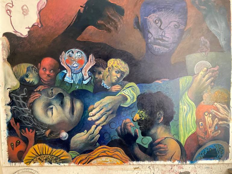 Burial Matriarch. Painting by Roel Sauviller | Saatchi Art