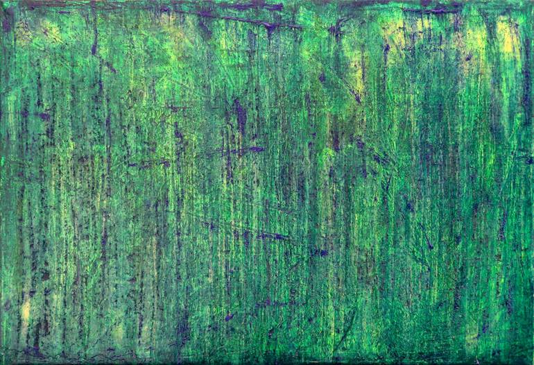 Green Blue Gold No. 1 (On Cork Tissue) Painting by Carla Sa Fernandes ...