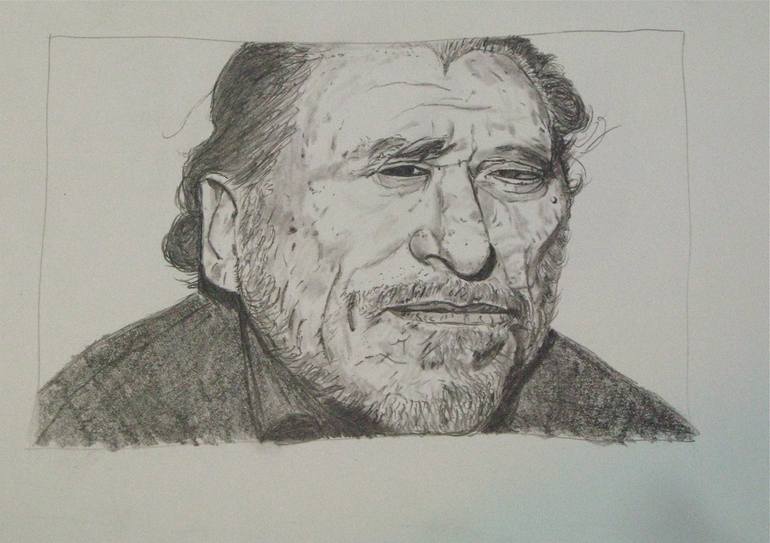 Charles Bukowski Drawing by Todd D | Saatchi Art