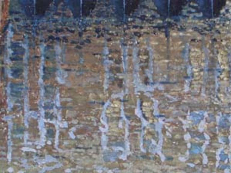 Water reflexes in Bacino Orseolo Painting by LIVIO LOPEDOTE | Saatchi Art