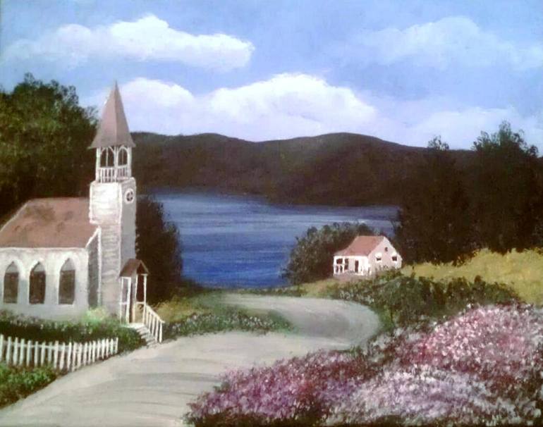 A Short Walk Home Painting by Sheri Berman | Saatchi Art