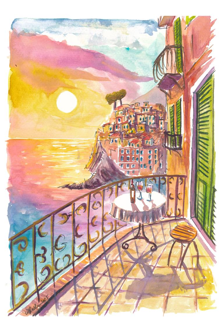 Scala Contarini del Bovolo Spiral Staircase Painting by M Bleichner ...