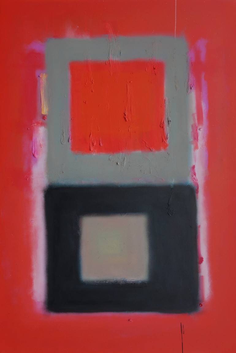 Red Painting by Charles Stuart | Saatchi Art