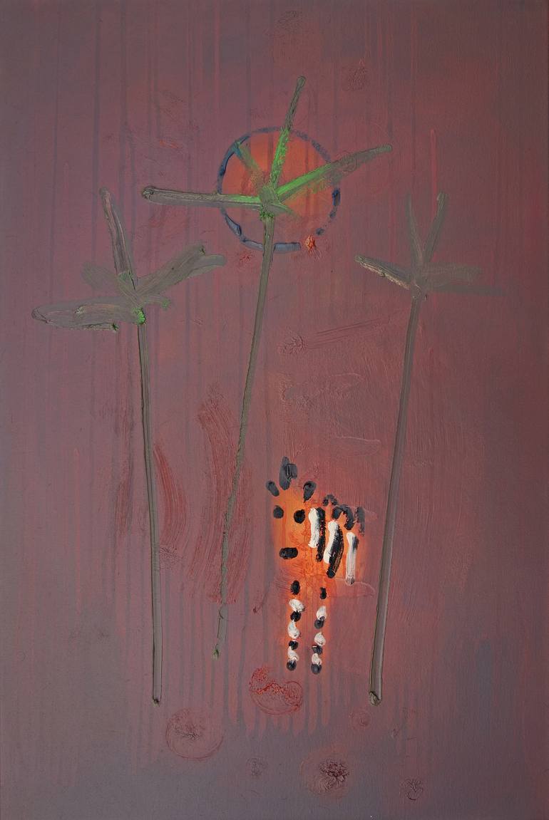 Zebra Painting by Charles Stuart | Saatchi Art