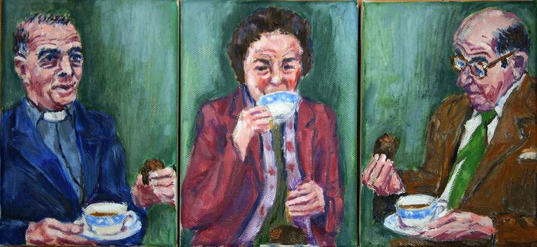 Tea Triptych, 2012 Painting by Tim Frederick Meagher | Saatchi Art