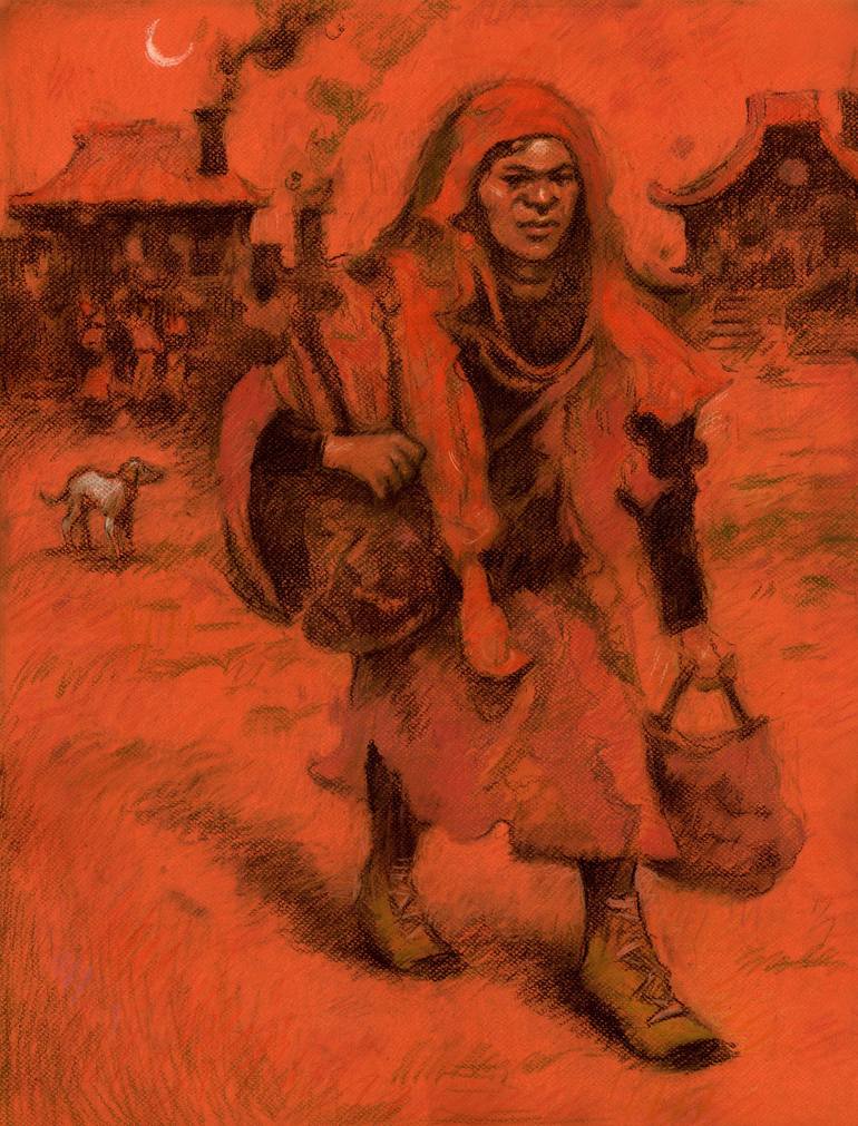 The pilgrim Drawing by Federico Milano | Saatchi Art