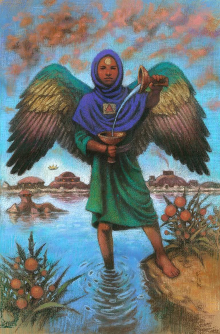 Temperance Drawing by Federico Milano | Saatchi Art