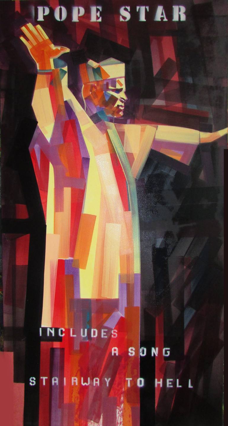 Live in Vatican (A.D 666) Painting by Piotr Kachny | Saatchi Art