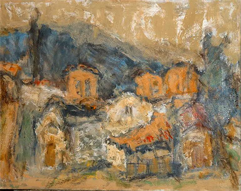 Stojan Pačov- Monastery Painting by Stojan Pačov | Saatchi Art